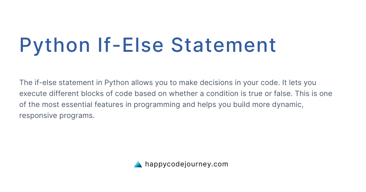 Python If-Else Statement – Learn Conditional Logic in Python